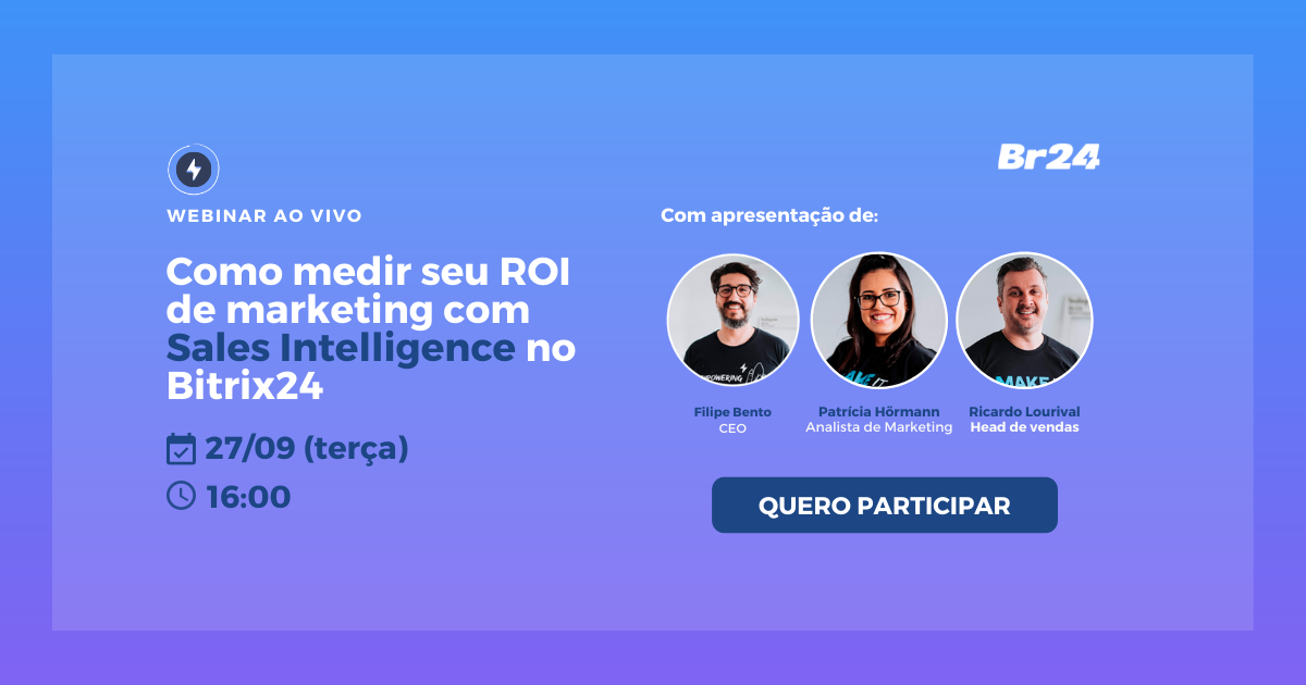 Bitrix24 | Sales Intelligence do Bitrix24 | Inscreva-se no Webinar - Materiais Br24