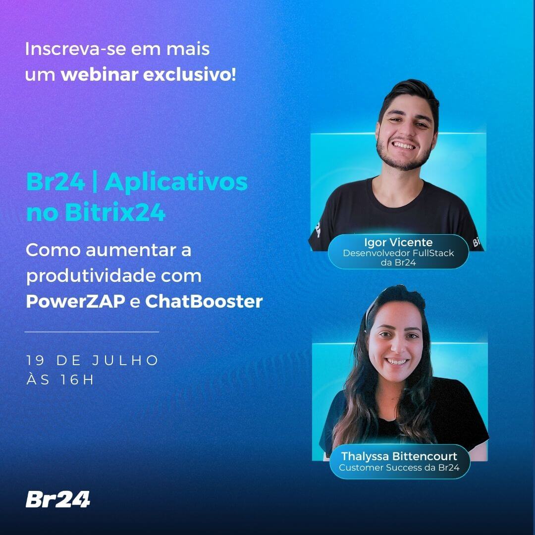 [Webinar] Br24 | Aplicativos no Bitrix24: Como aumentar a produtividade ...